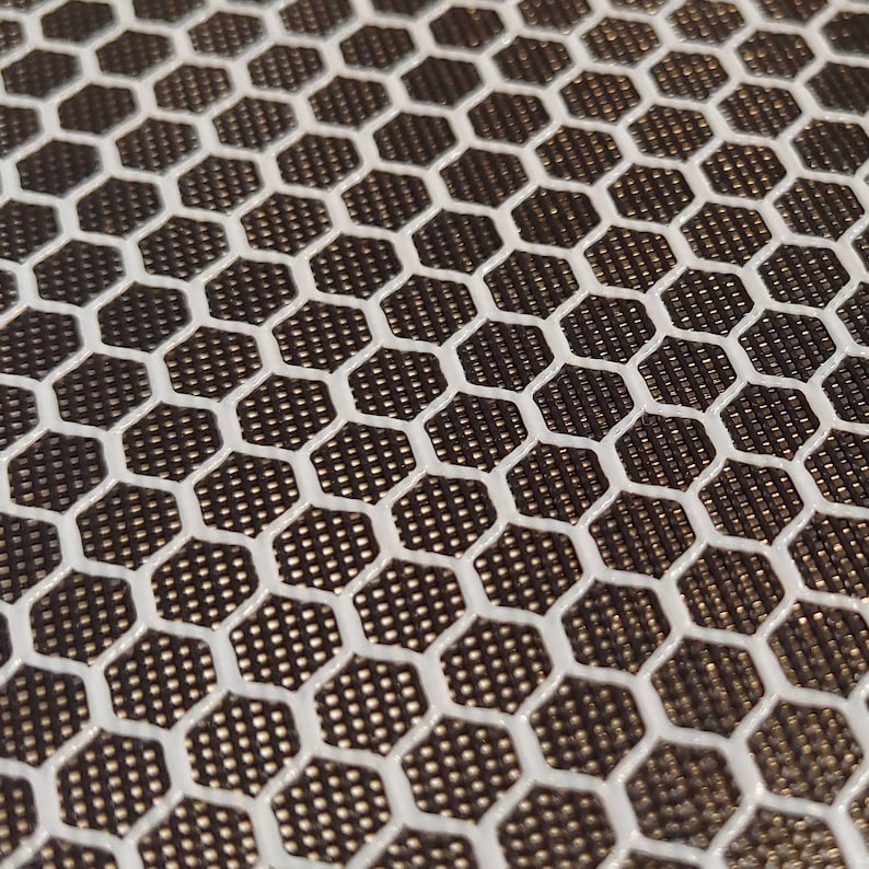 Mesh With Hexagonal Overlay, 3 Sheets, 20cm X 20cm (with Custom Color ...