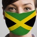 Jamaican Flag Face Mask Jamaica Flag Mask Unisex Face Mask - Etsy