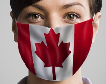 Canada Flag Face - Etsy