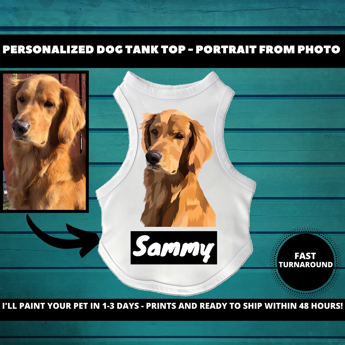 Custom Dog Tank Top - Etsy