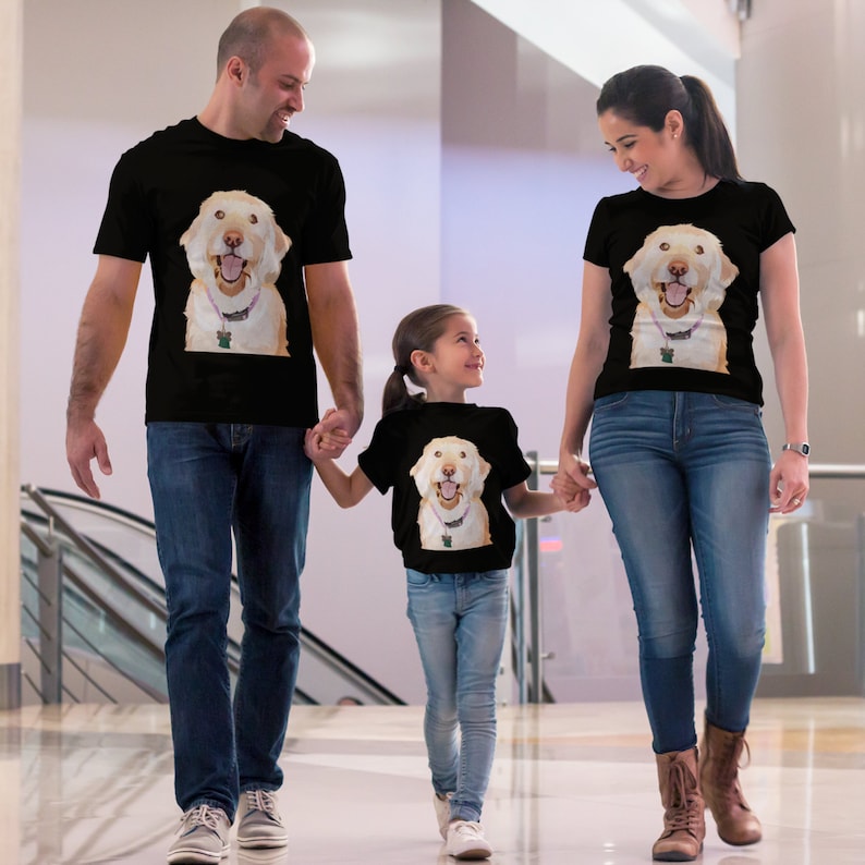 Custom Pet Portrait Tshirt Custom Dog Shirt Pet Drawing - Etsy