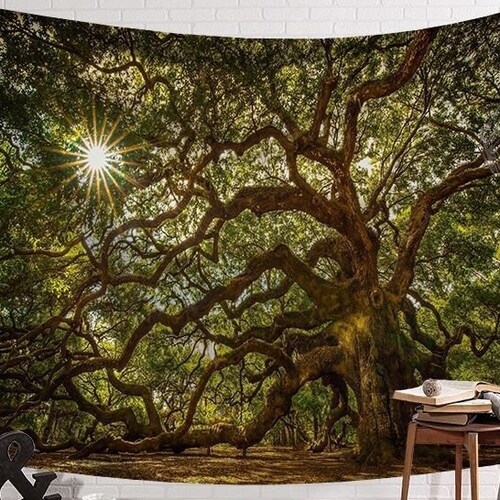 Tree Wall Hanging Forest Tapestry Fantasy Forest Wall Tapestry | Etsy