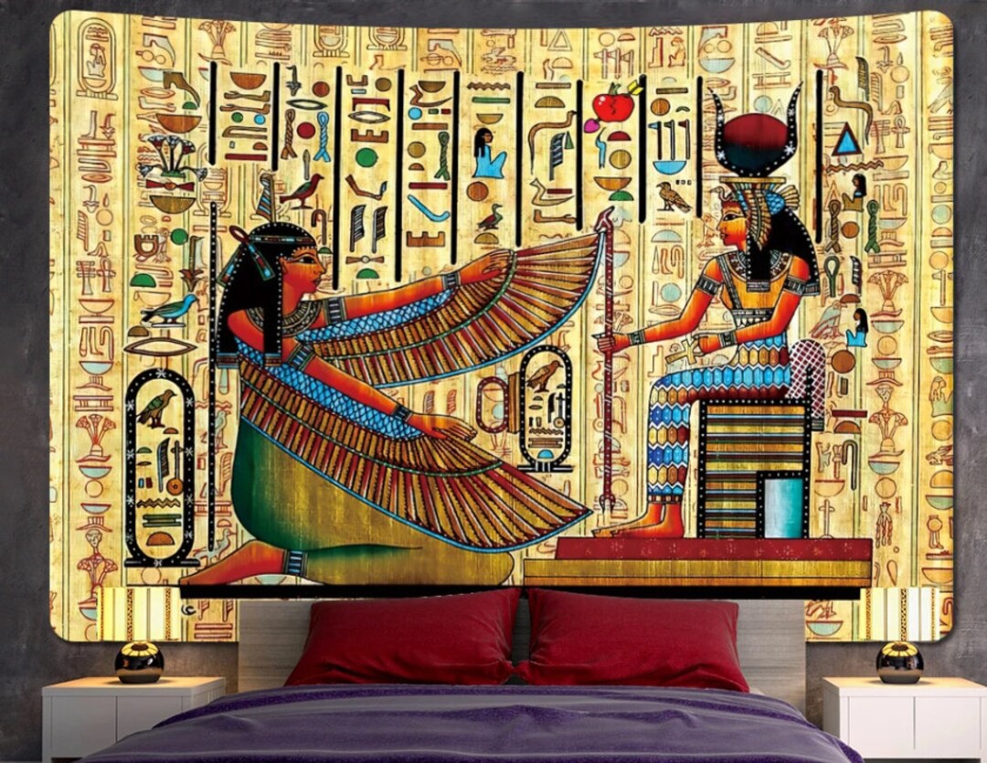 Ancient Egyptian Tapestry - Wall Hanging Tapestry - Egyptian Art ...