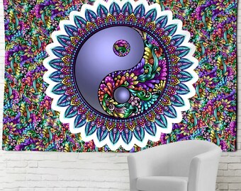 Yin Yang Tapestry | Etsy