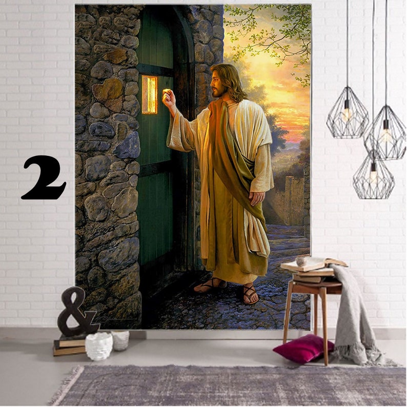 Religious Wall Tapestry Jesus Christ Christian Wall Hanging - Etsy