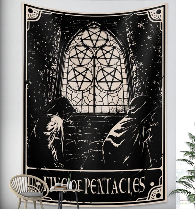 Ten of Swords Tarot Tapestry Tarot Card Medieval Europe Divination Wall ...