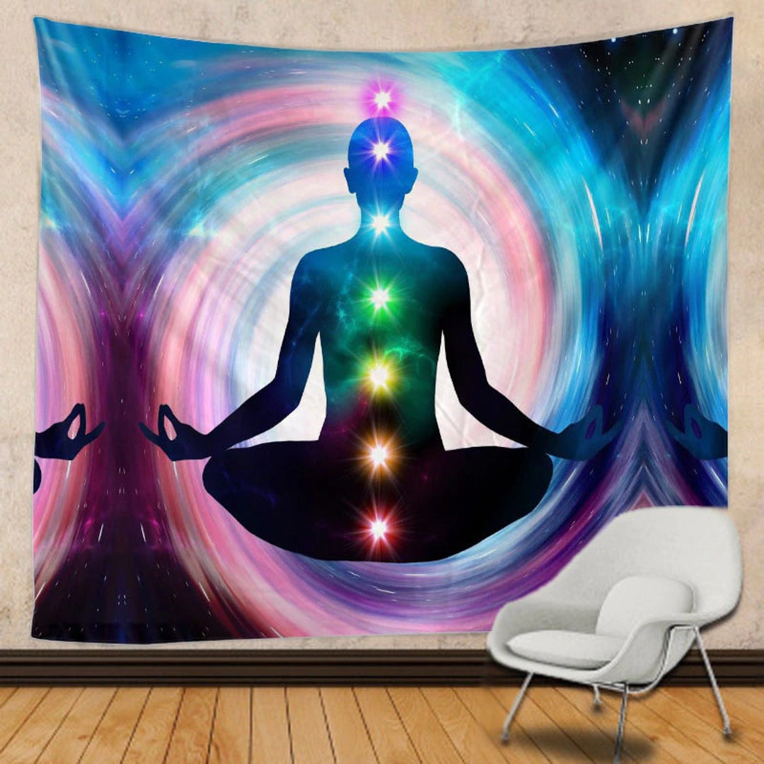 Tapestry 7 Chakra, Meditation Wall Tapestry, Yoga Wall Hanging ...