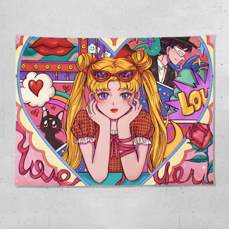Kawaii Tapestry - Etsy