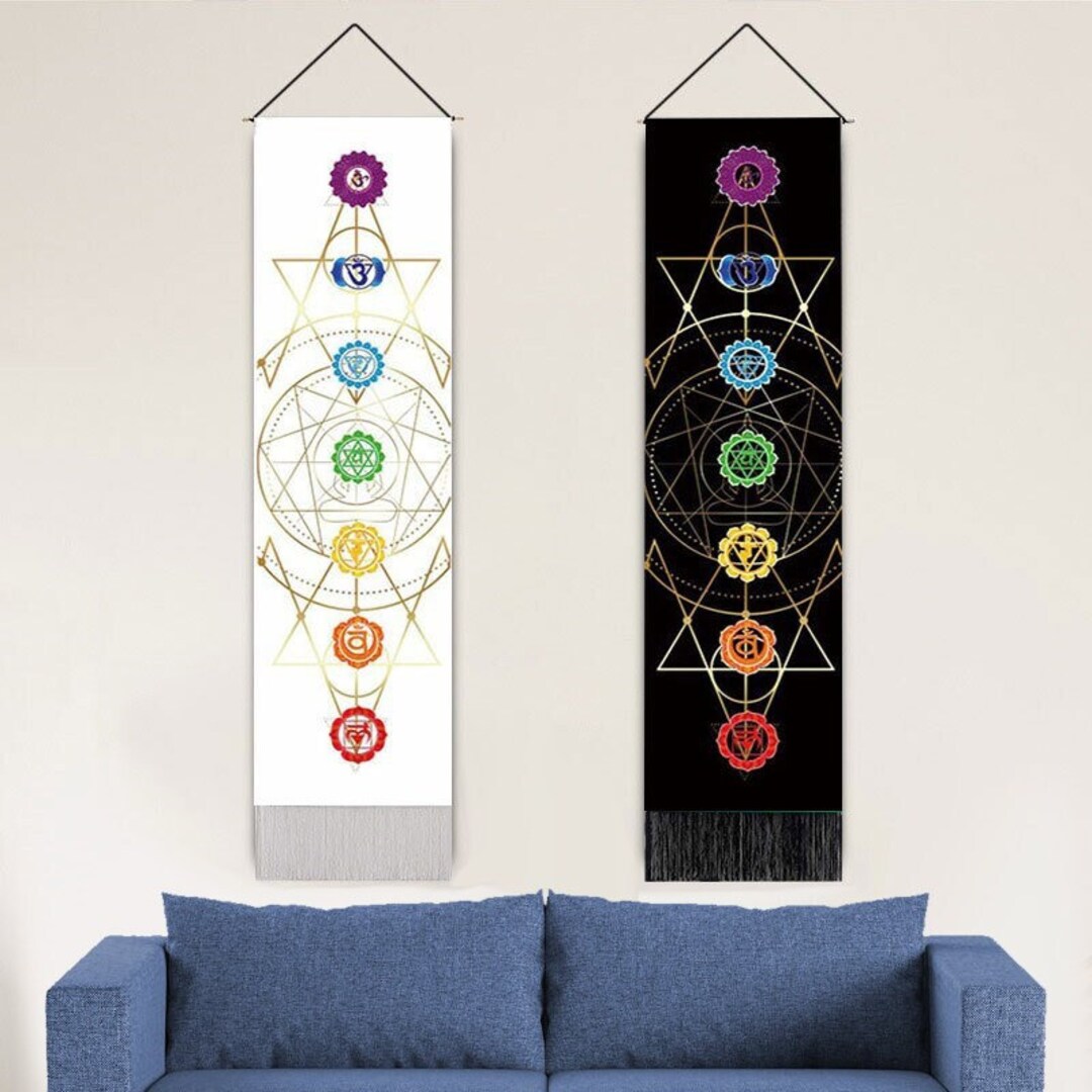 7 Chakra Tapestry Wall Art Tapestry Wall Hanging Scroll Painting Art ...