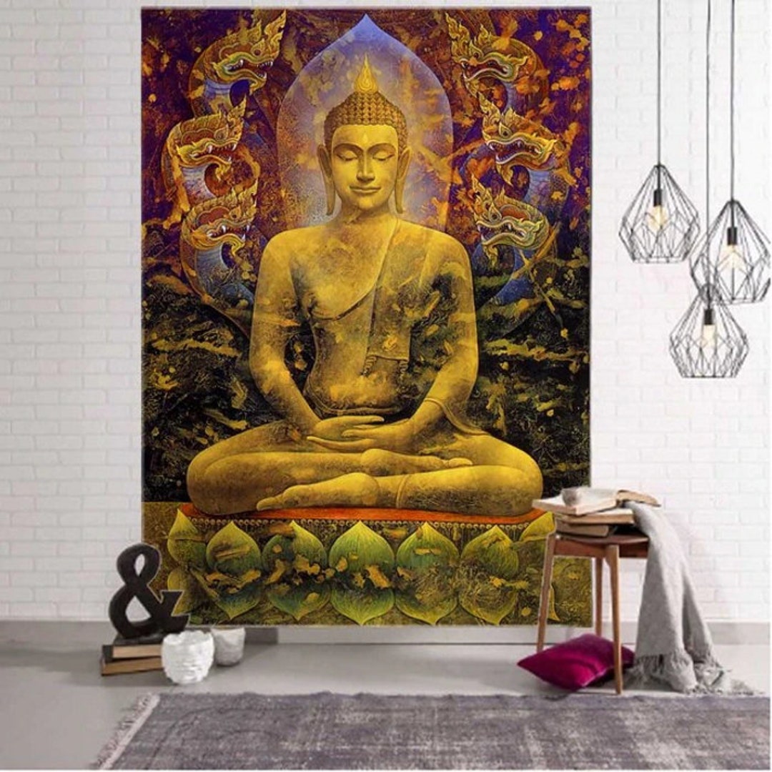 Tapestry Buddha Wall Hanging Meditating Buddha Buddhism Tapestries for ...