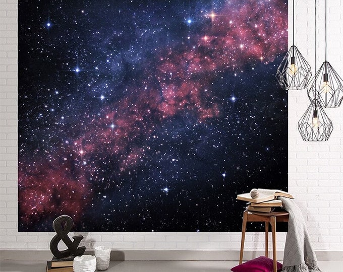 Galaxy Tapestry Wall Hanging Stars Open Space Galaxy Hanging Tapestries ...