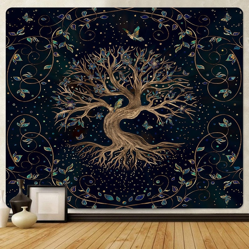 Tree of Life Tapestry Wall Hanging Decor Tapestries for Room - Etsy