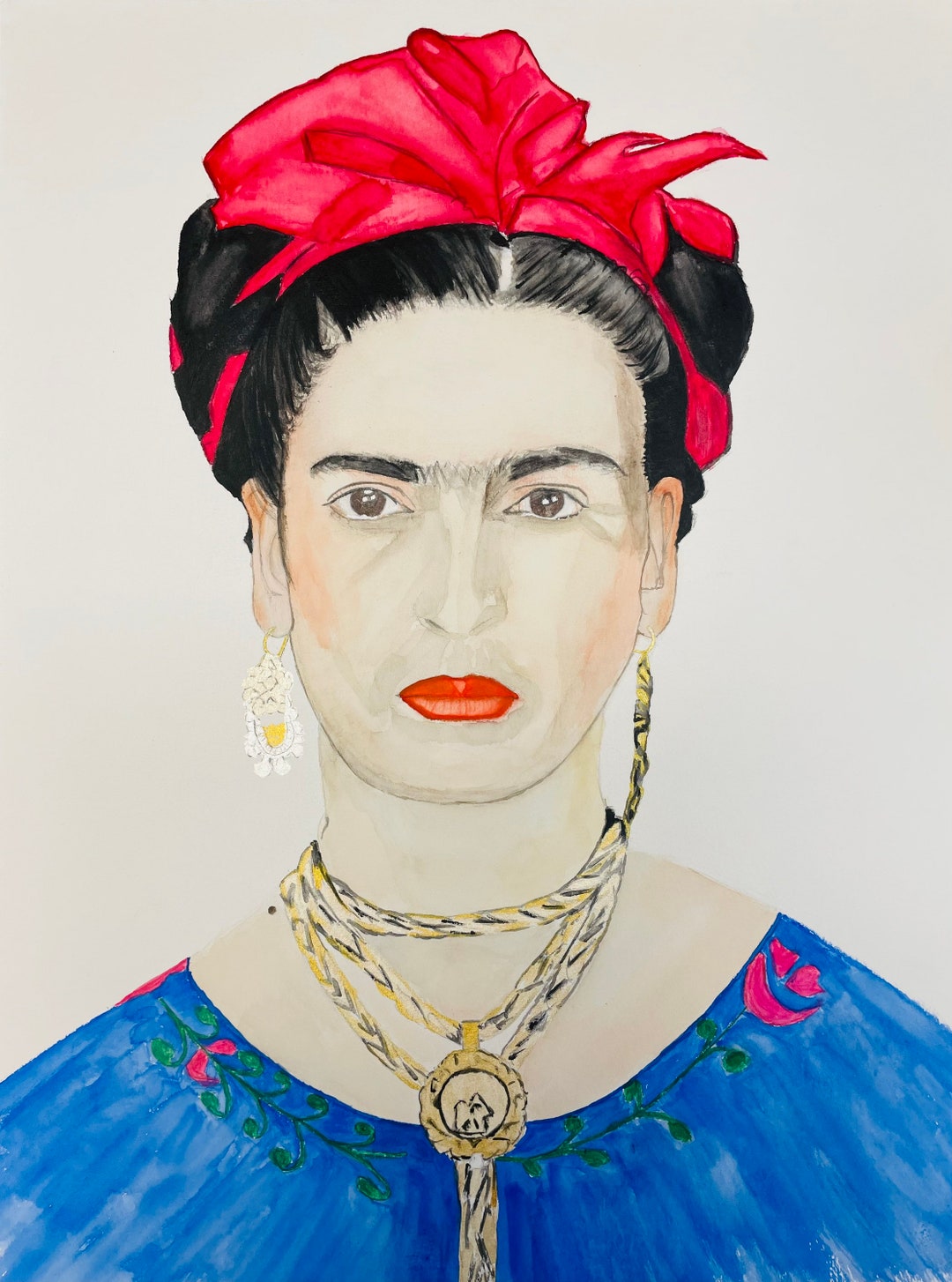 Watercolor Painting, Frida Kahlo - Etsy