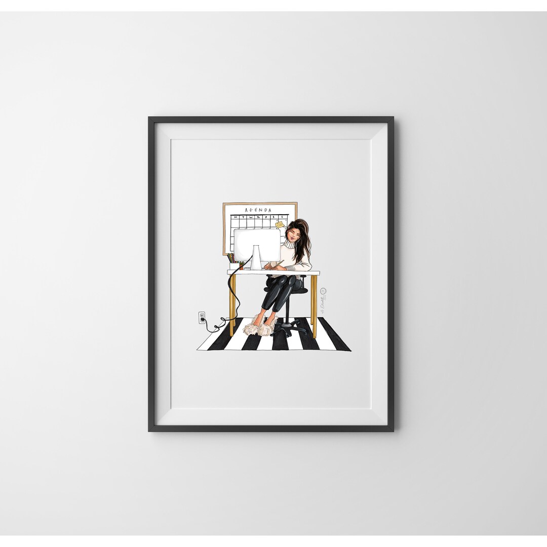 Work From Home Print - Etsy