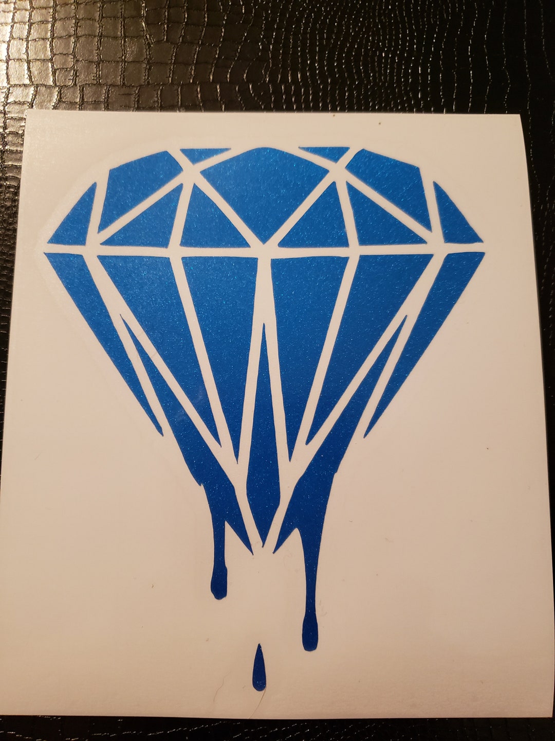 Dripping Diamonds Decal - Etsy