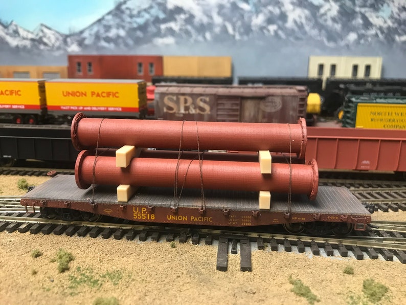 HO Scale Pipe Load for Flatbed Cars - Etsy