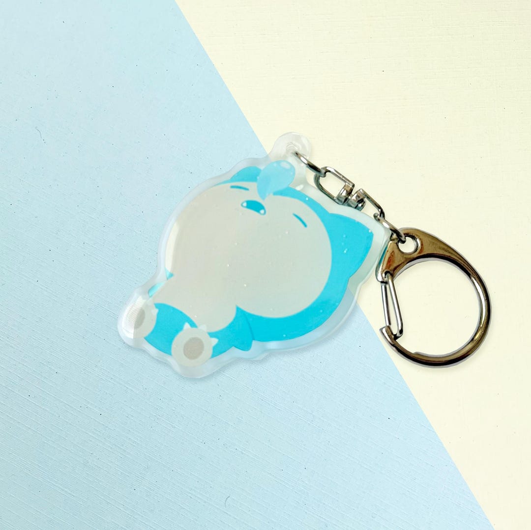 Snorlax Acrylic Keychain - Etsy