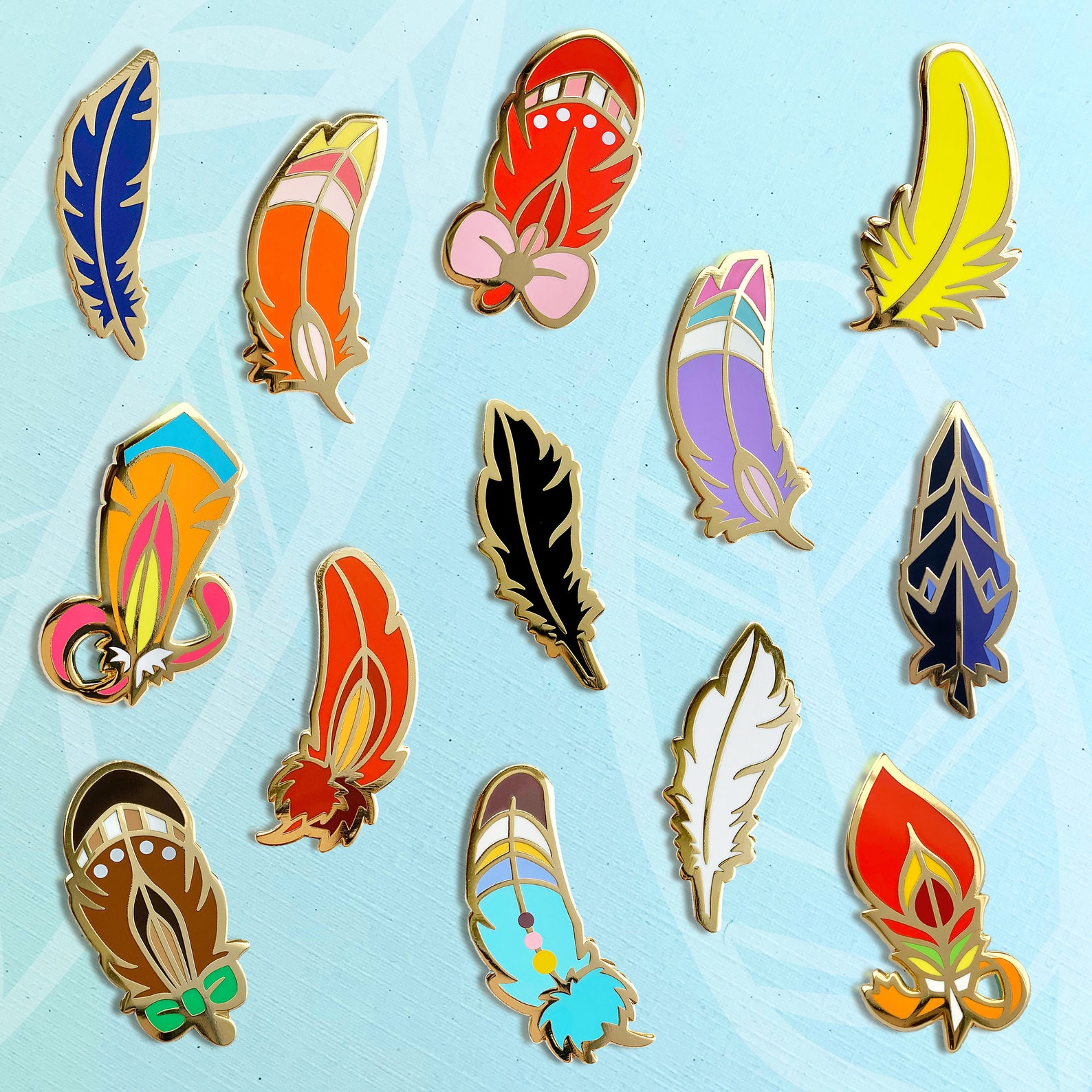 Phoenix Down Enamel Pin - Etsy