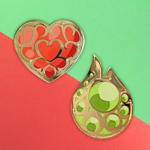 Zelda BOTW - Heart Container Enamel Pin - Etsy