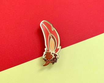 Beautiful 1.25 Inch Phoenix Rising Gold Plated Enamel Pin With Rumi ...