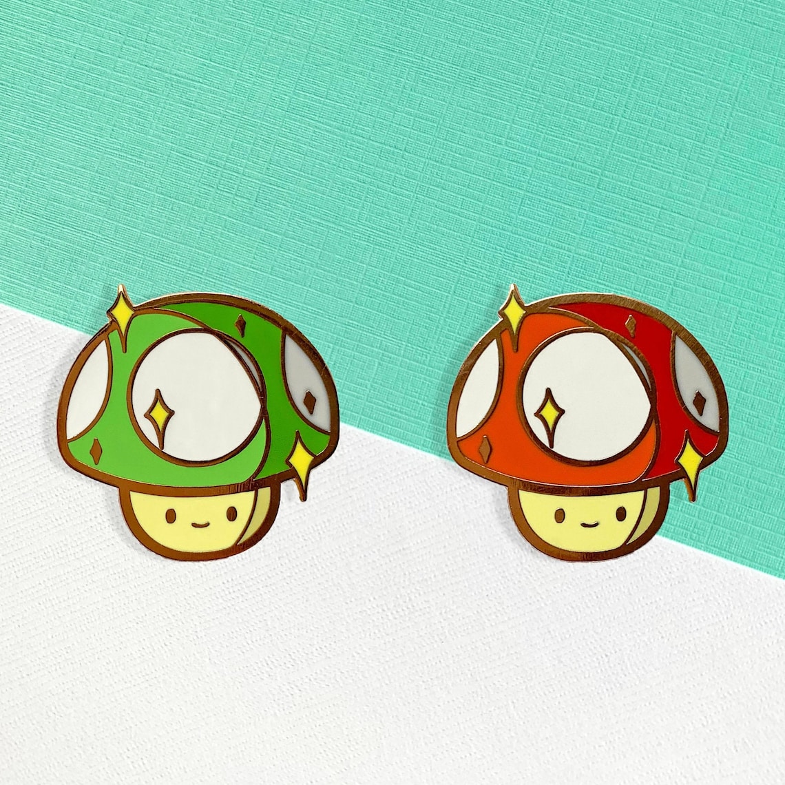 Super Mushroom Enamel Pin - Etsy