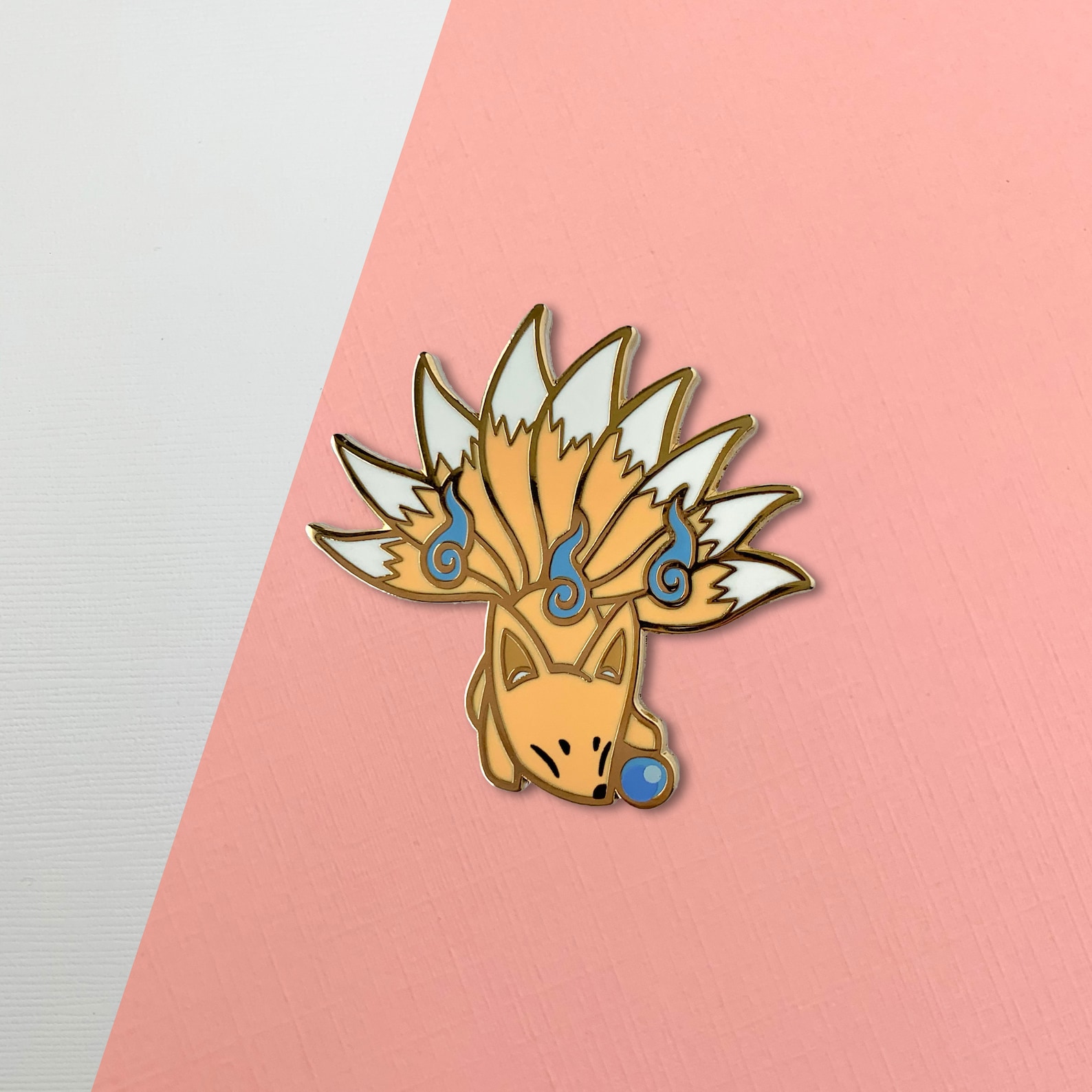 Kitsune Enamel Pin - Etsy