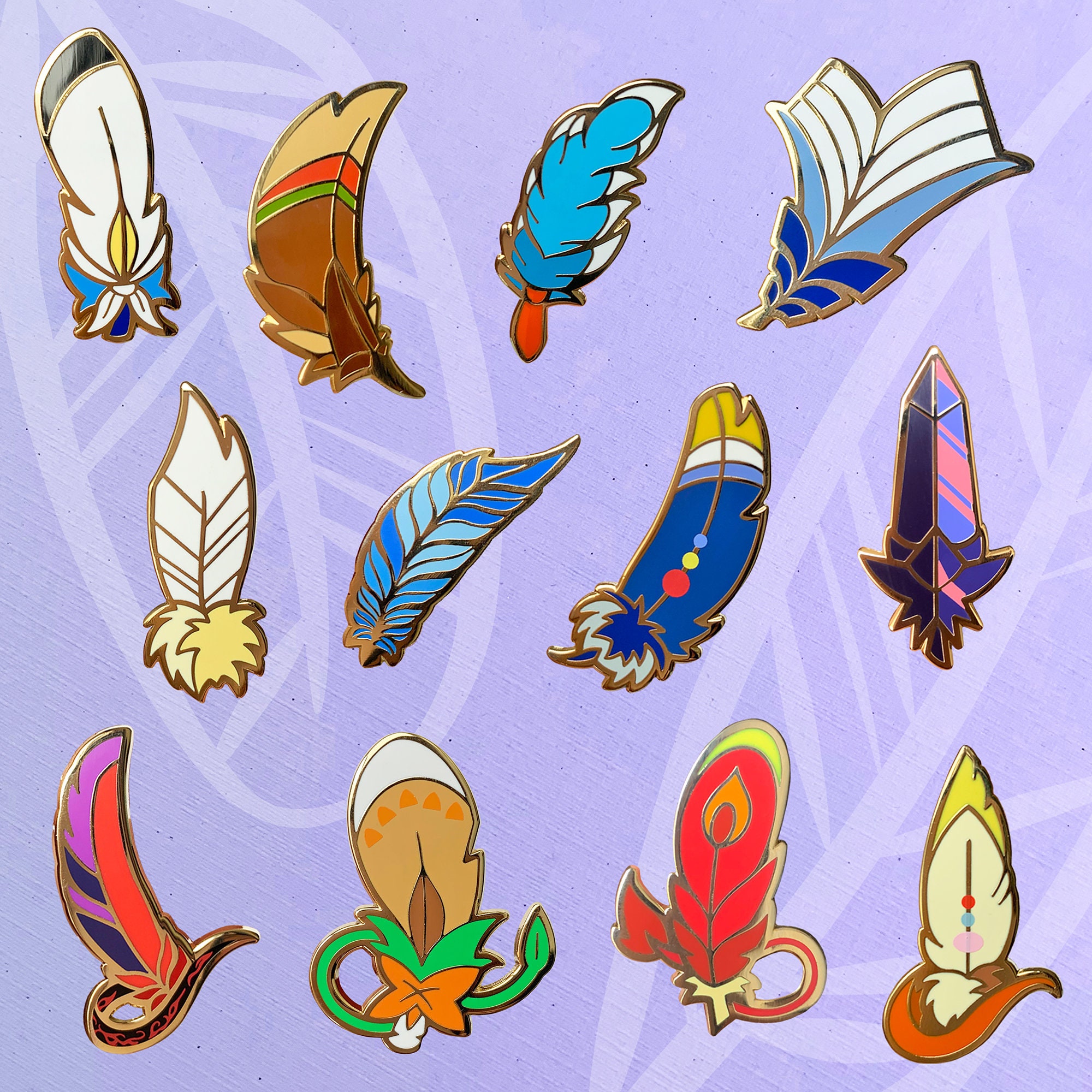 Decidueye Feather Enamel Pin - Etsy