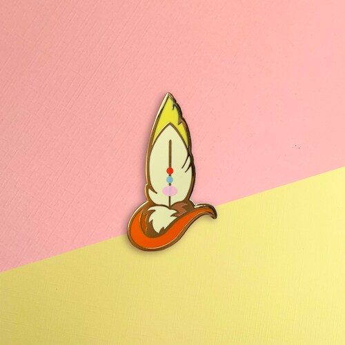 Rainbow Wing Feather Enamel Pin - Etsy