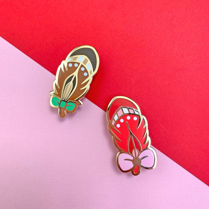 Blathers Feather Enamel Pin - Etsy