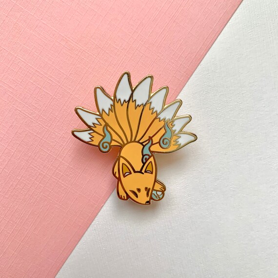 Kitsune Enamel Pin | Etsy