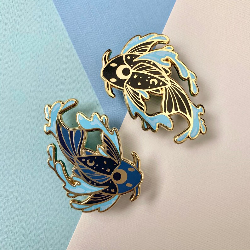 Underwater Skies Koi Enamel Pin | Etsy