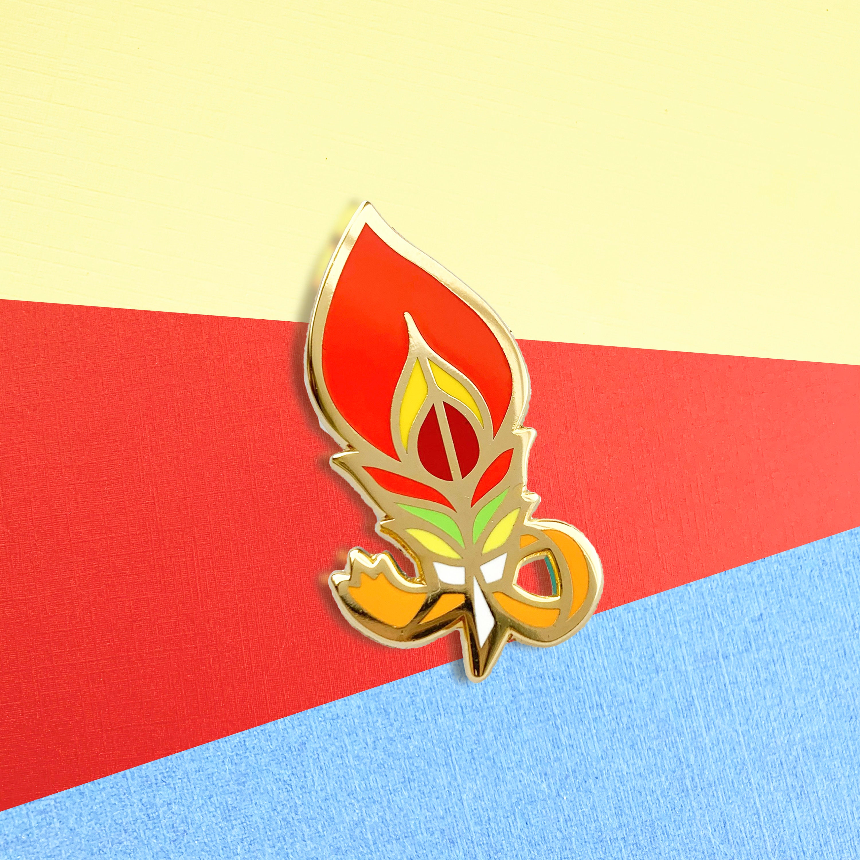 Rainbow Wing Feather Enamel Pin - Etsy