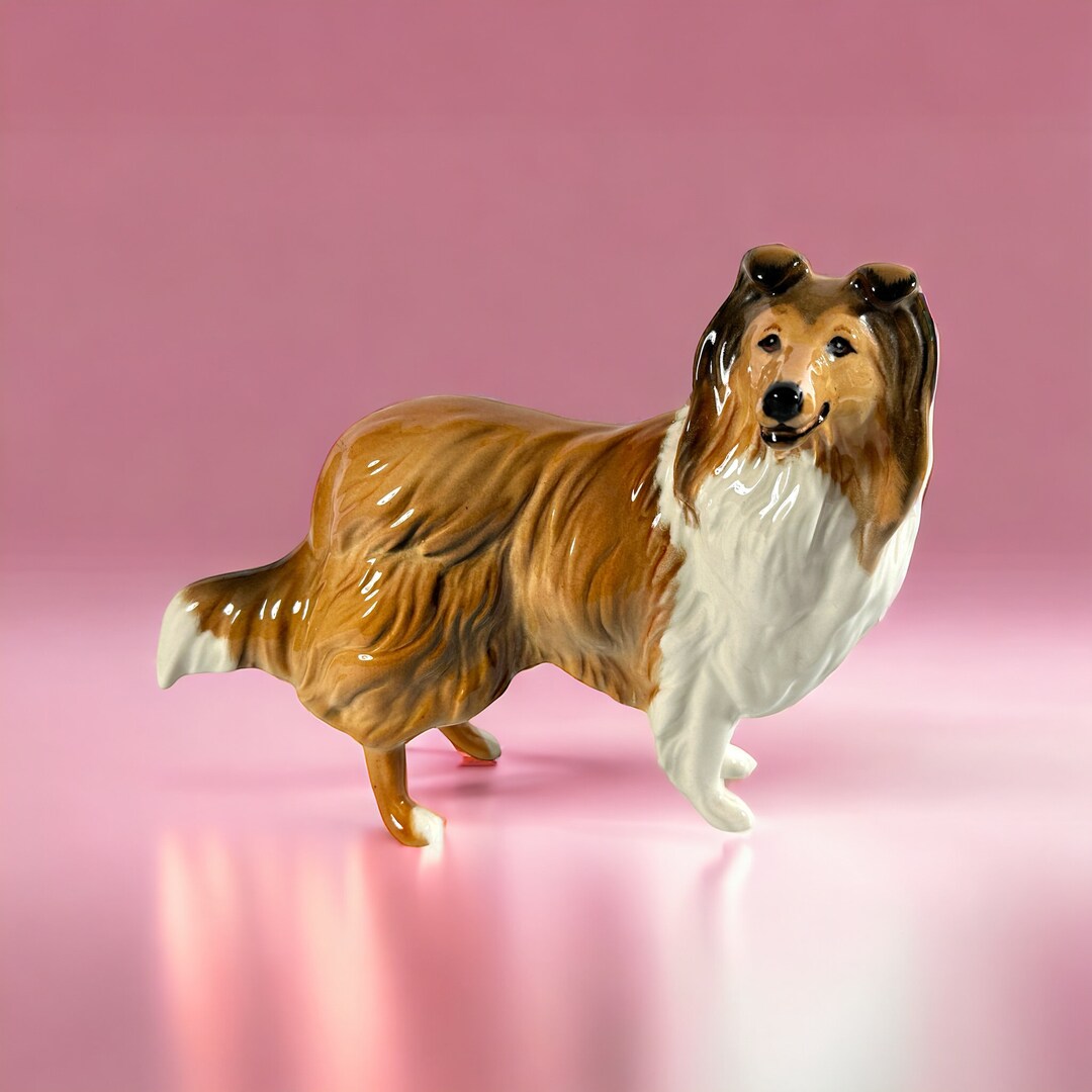 Vintage Beswick Rough Collie Porcelain Gloss Finish Dog Figurine - Etsy