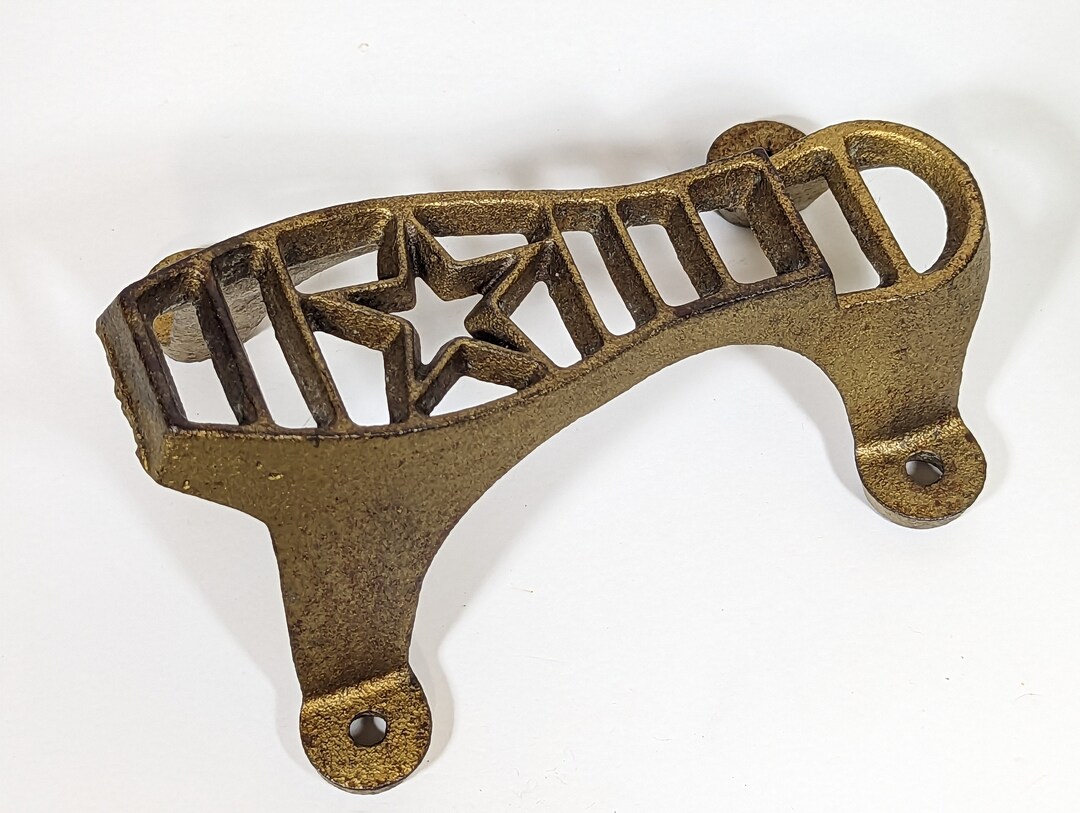 Antique Cast Iron Shoe Shine Foot Rest - Etsy