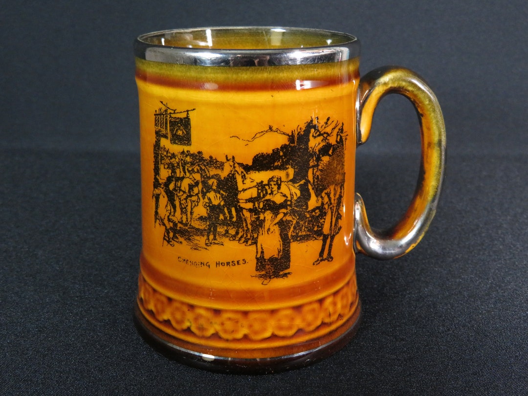 Vintage Macmillan & Co Ridgways Tankard / Stein / Mug Scenes From ...