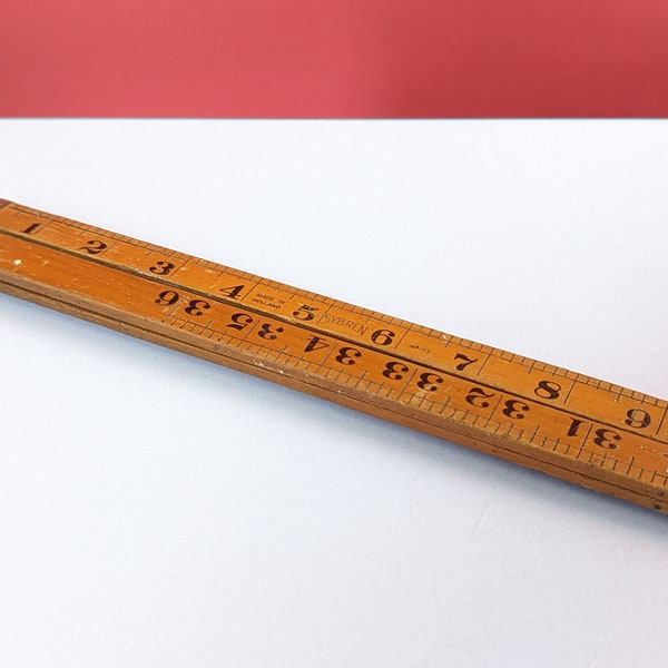 Vintage Wooden Ruler - Etsy