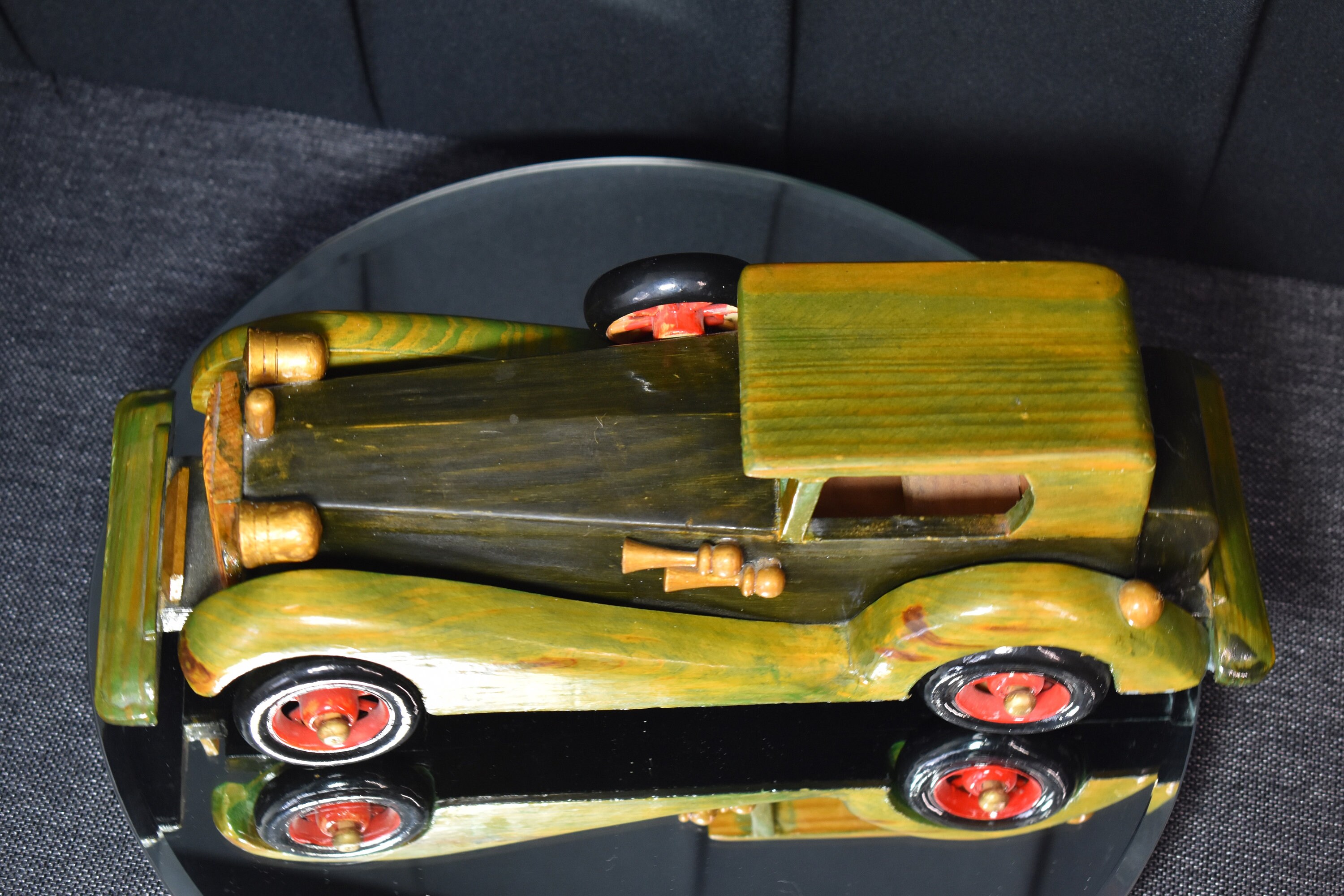 Vintage Wooden Display Car Model | Etsy
