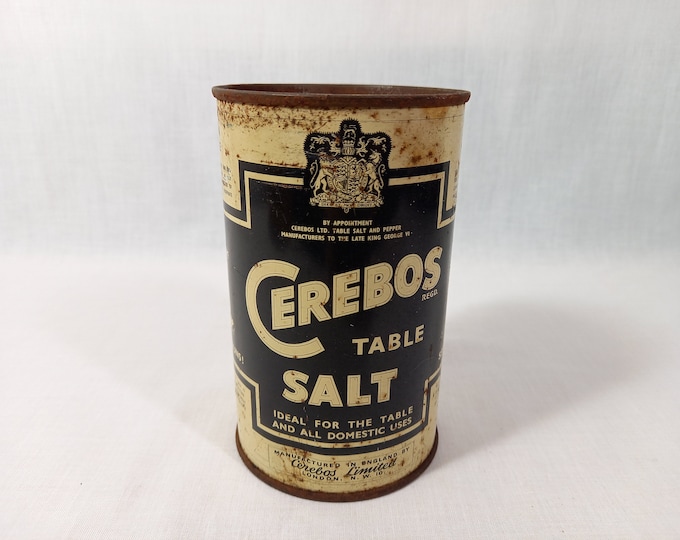 Vintage CEREBOS Table Salt Tin - Etsy UK
