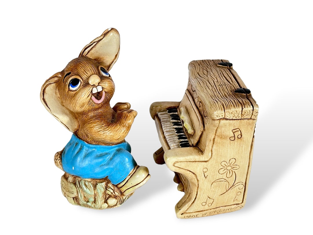 Vintage Pendelfin Stoneware Rabbit the Thumper Figurine With Piano - Etsy