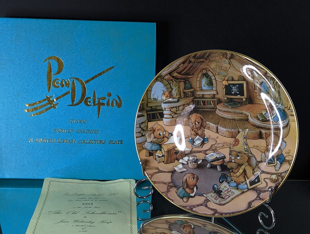 PENDELFIN Plate , ' the Old School House ' , Royal Crafton - Etsy