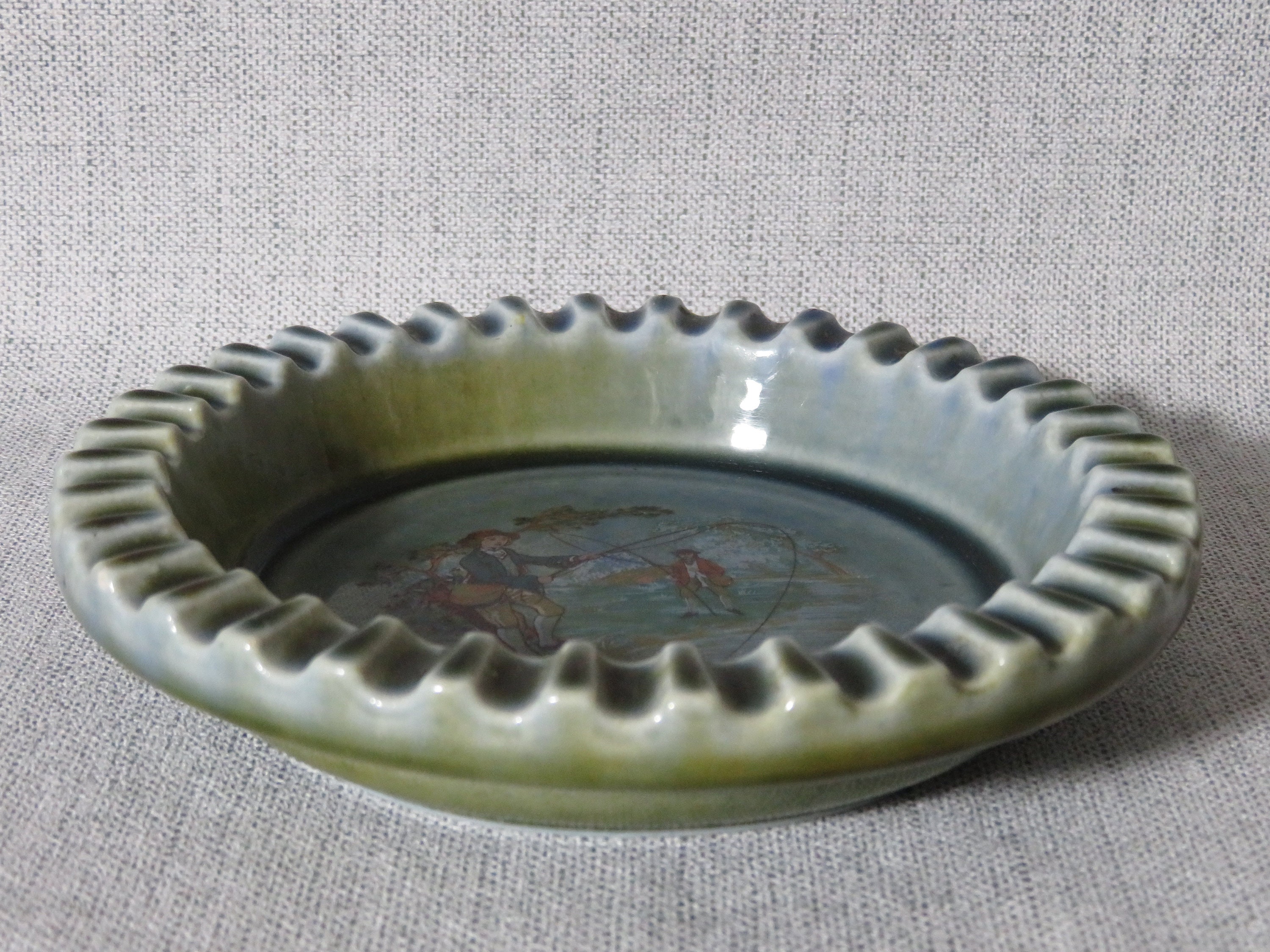 Vintage Wade Irish Porcelain Homestead Fireplace Ashtray Art ...