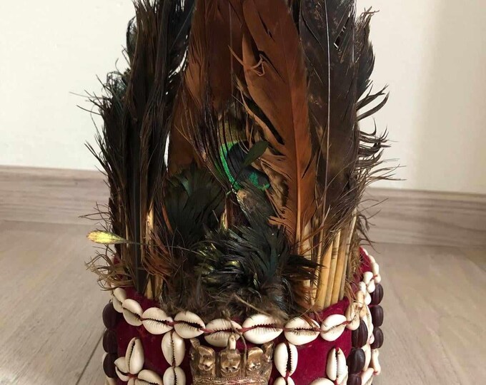 Jankri Shamanic Crown Headdress (nepal '900), With Eagle Feathers ...