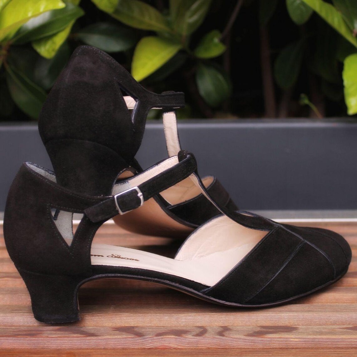 Sugar in Black Suede Women Swing Dance Shoes Vintage Shoes - Etsy