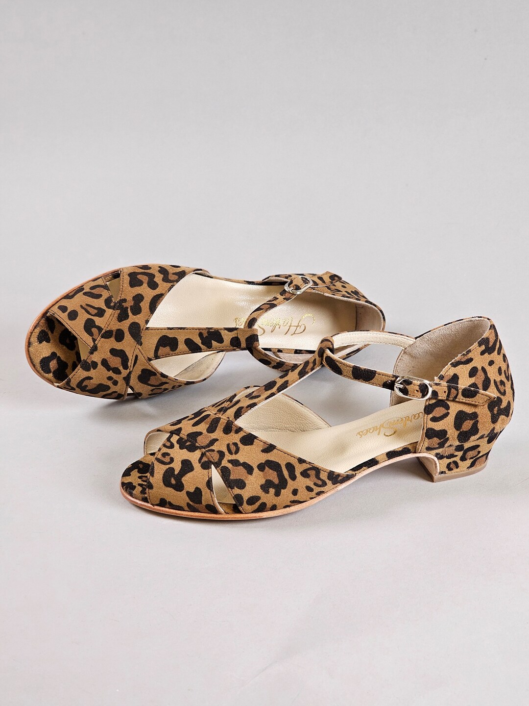 Doris in Leopard Suede | Women Swing Dance Shoes | Vintage Shoes ...