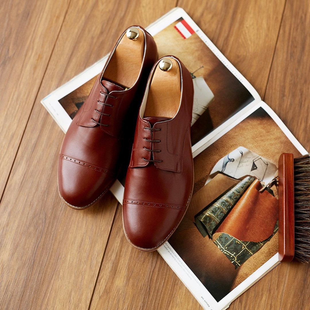 California in Brown Leather | Unisex Swing Dance Shoes | Vintage Shoes ...