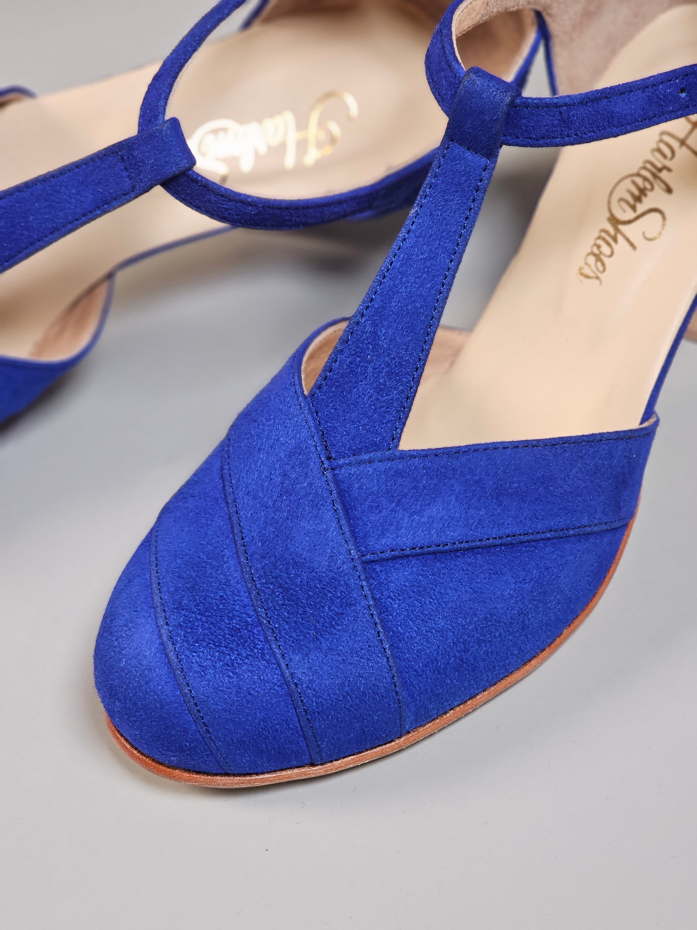 Sugar in Blue Suede | Women Swing Dance Shoes | Vintage Shoes ...