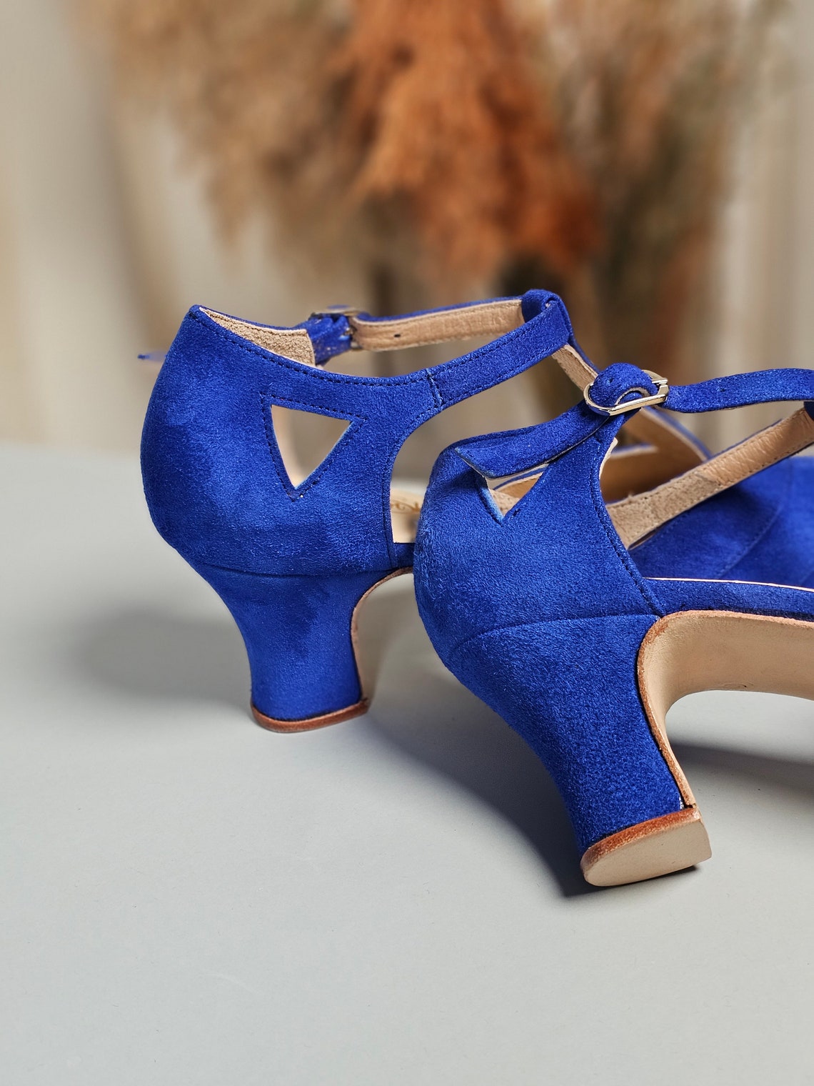 Sugar in Blue Suede | Women Swing Dance Shoes | Vintage Shoes ...