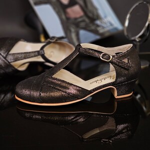 Sugar in Silver Rain Suede | Women Swing Dance Shoes | Vintage Shoes ...