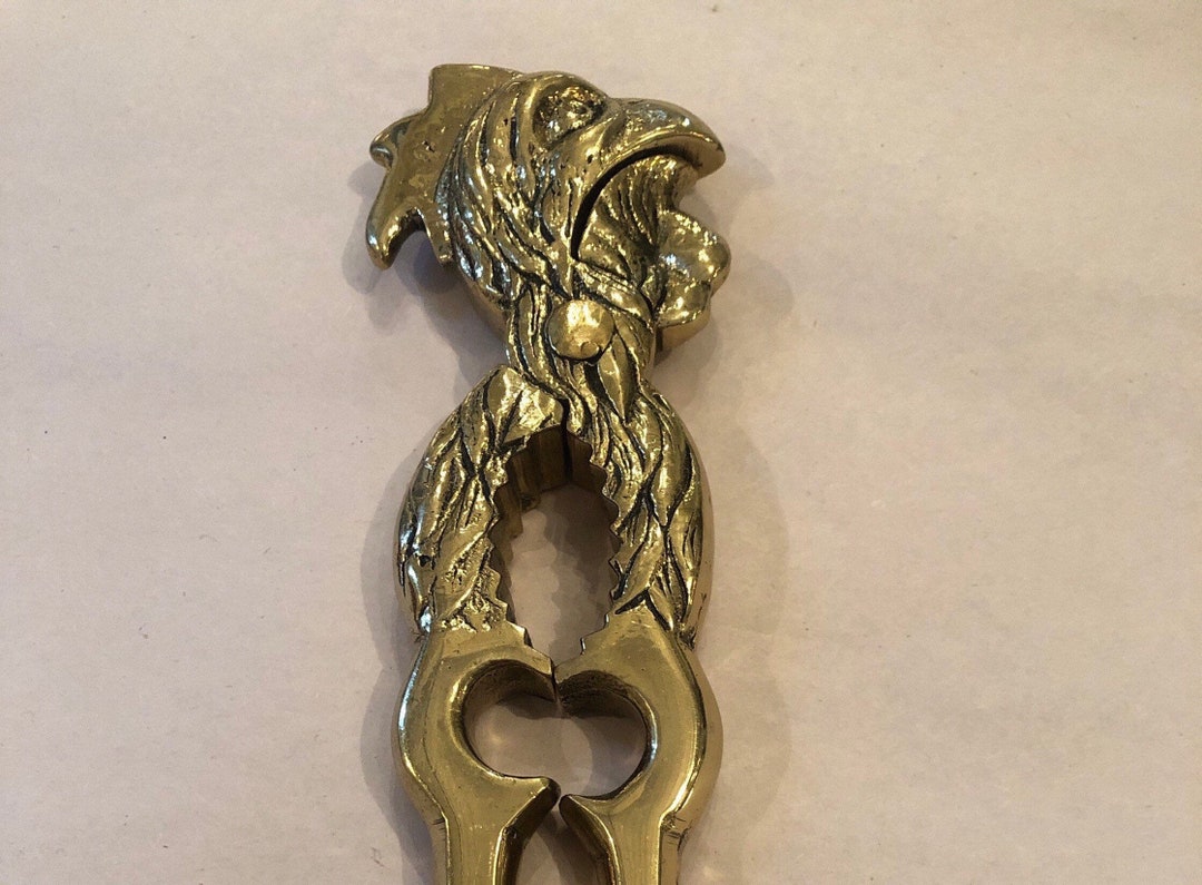 Vintage Brass Rooster Nutcracker - Etsy