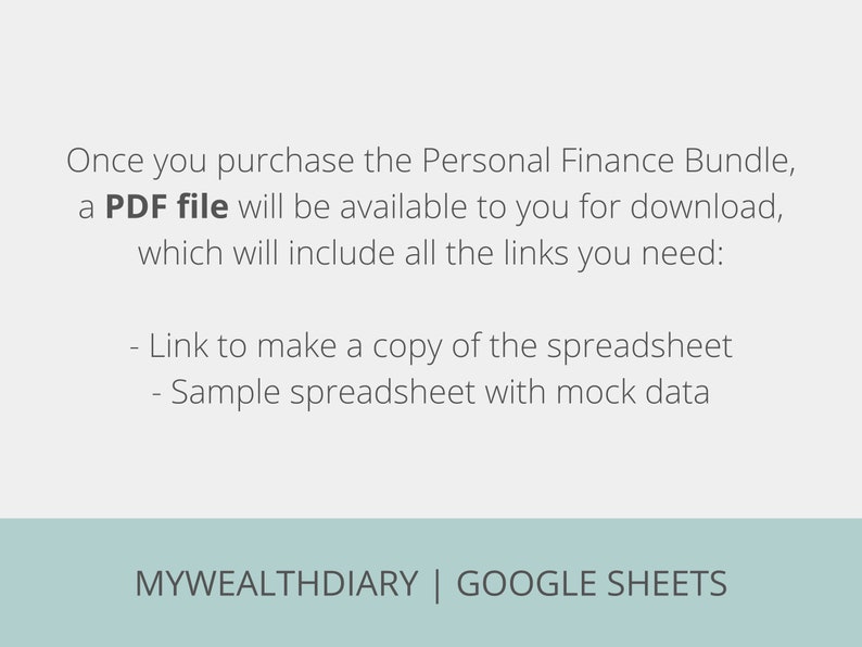 Personal Finance Spreadsheet Bundle Google Sheets - Etsy